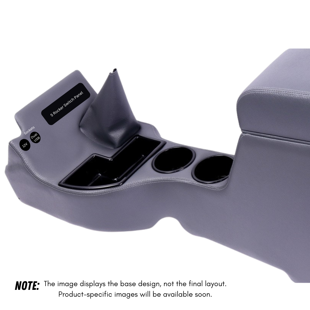 Original Full Length Floor Console with Charging Sockets and (5) Rocke ...